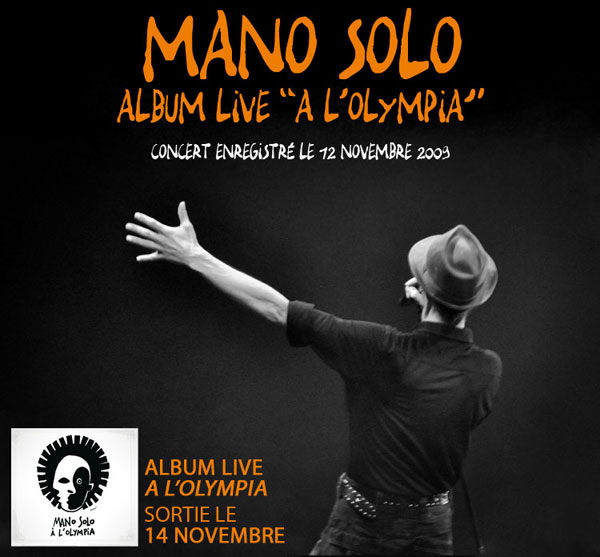 Mano Solo – Album live à lOlympia | Adn Sound